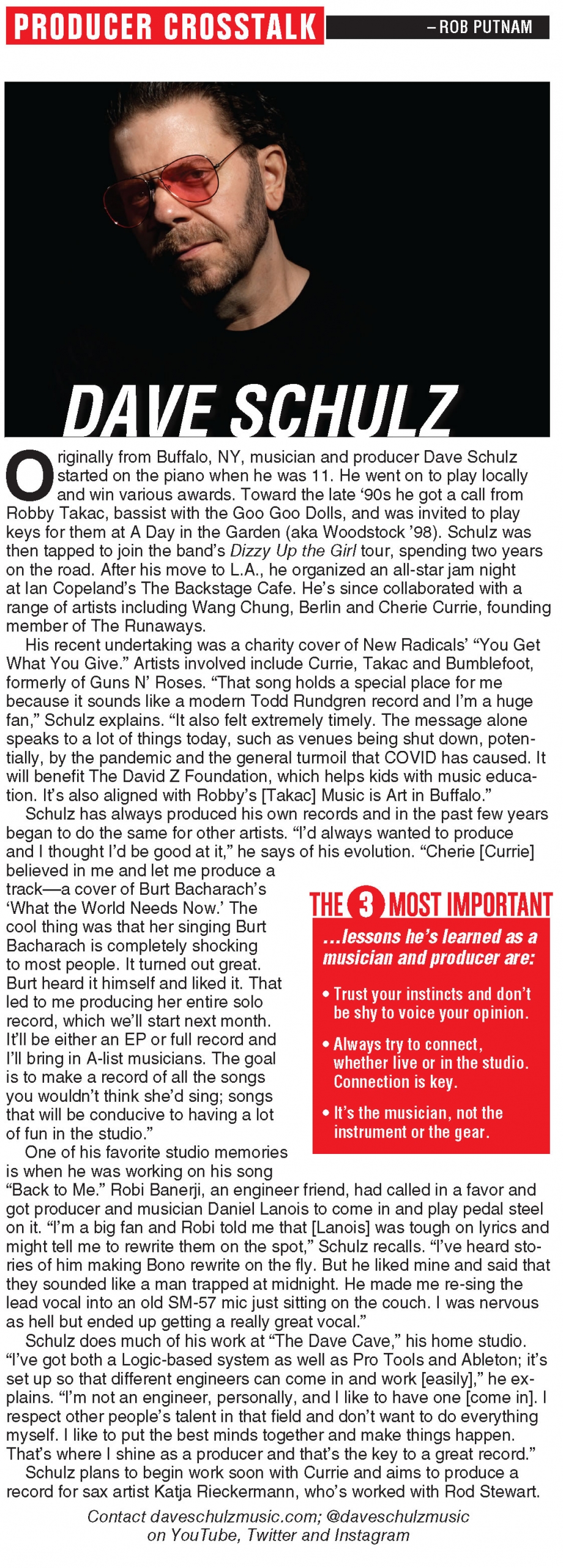 Testimonials / Press – Dave Schulz